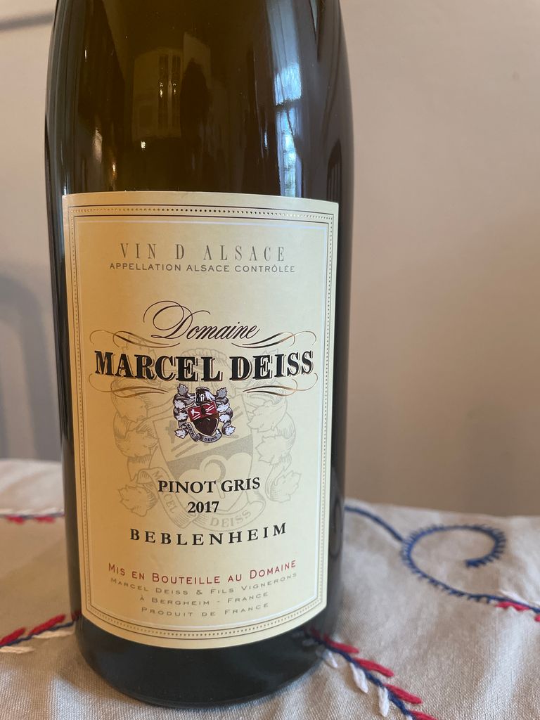 2017 Marcel Deiss Pinot Gris Beblenheim, France, Alsace - CellarTracker