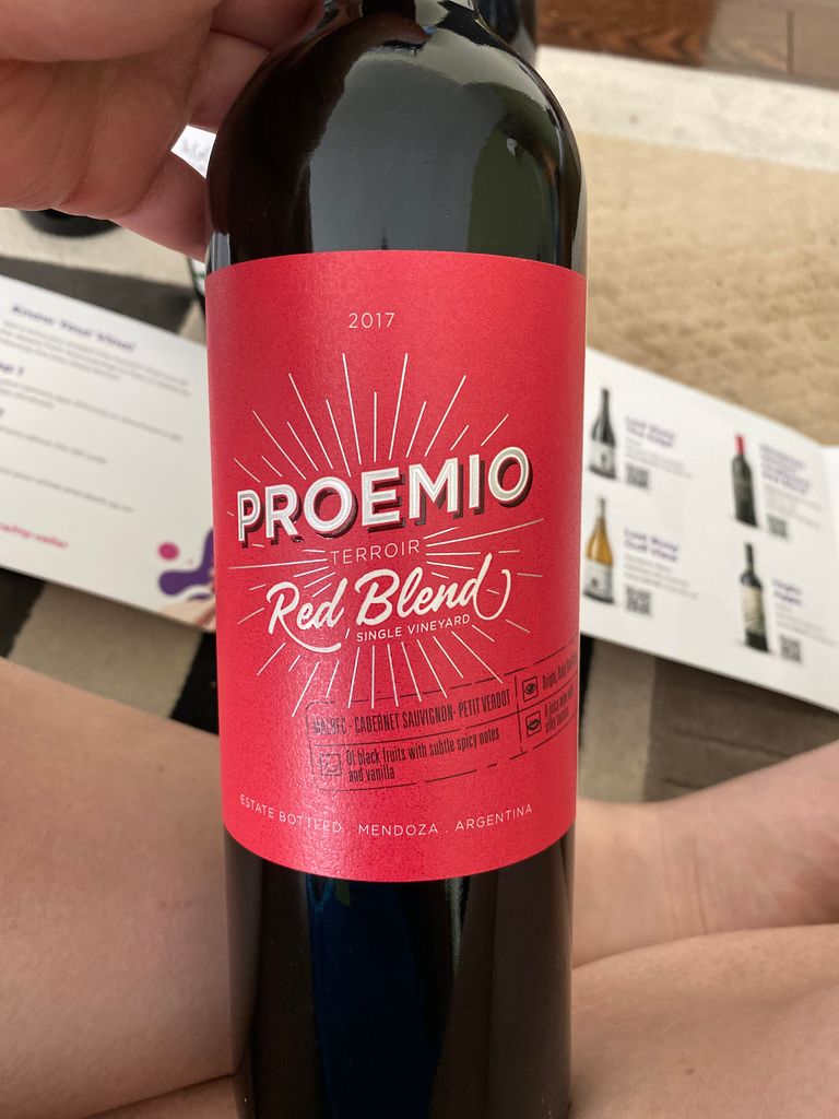 2017 Proemio Terroir Red Blend, Argentina, Mendoza - CellarTracker