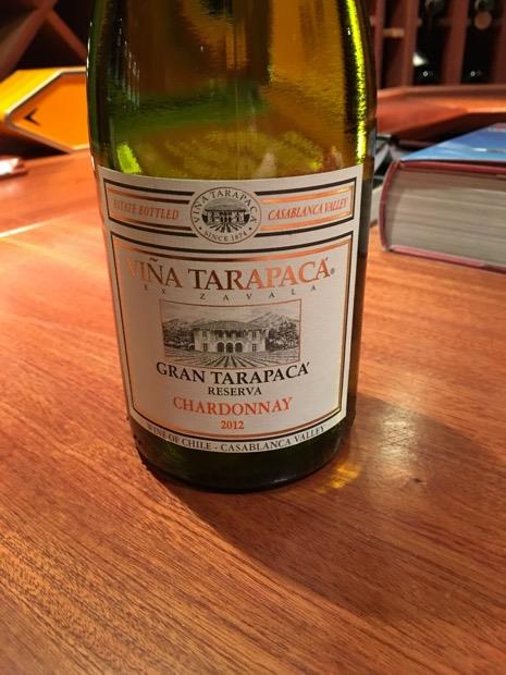 2012 Viña Tarapacá Chardonnay Gran Tarapacá Reserva, Chile, Casablanca ...