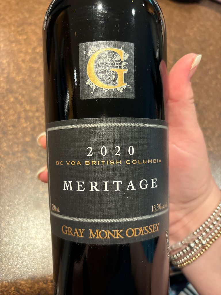 2020 Gray Monk Estate Winery Meritage Odyssey, Canada, British Columbia ...