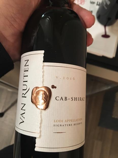 2001 Van Ruiten Signature Reserve Cab Shiraz Lodi, USA, California ...