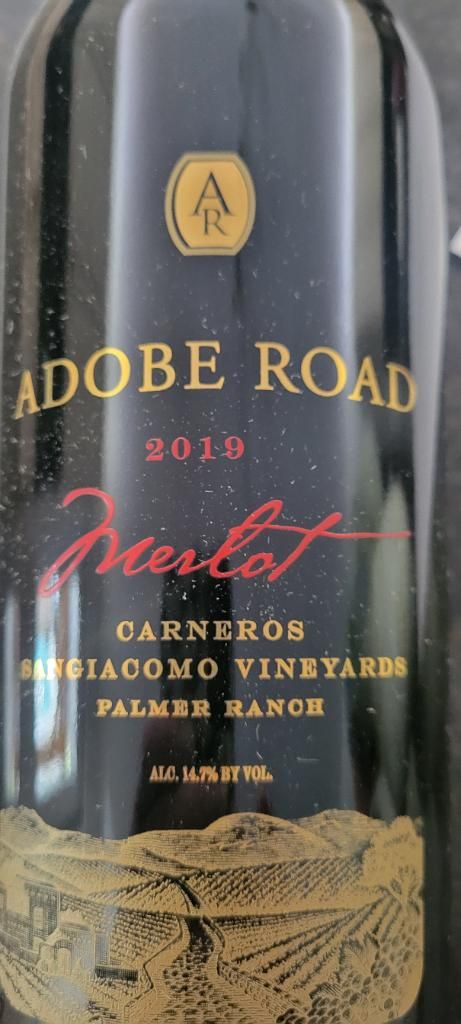 2019 Adobe Road Merlot, USA, California, Napa / Sonoma, Carneros ...