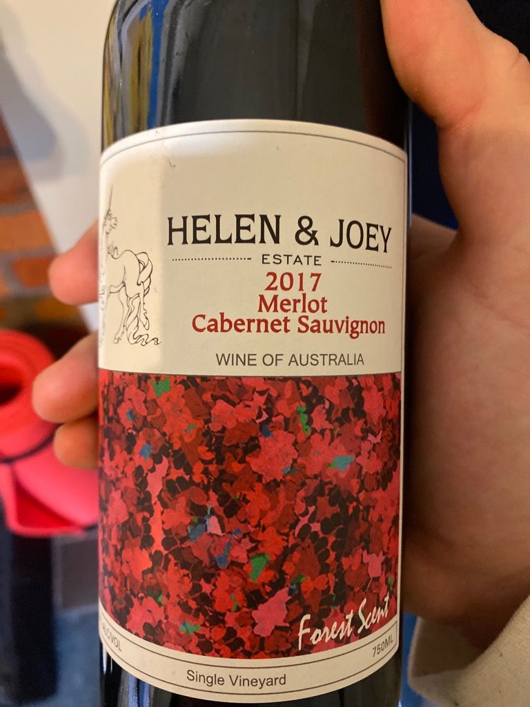 2018 Helen & Joey Estate Cabernet Sauvignon Merlot Alena, Australia ...