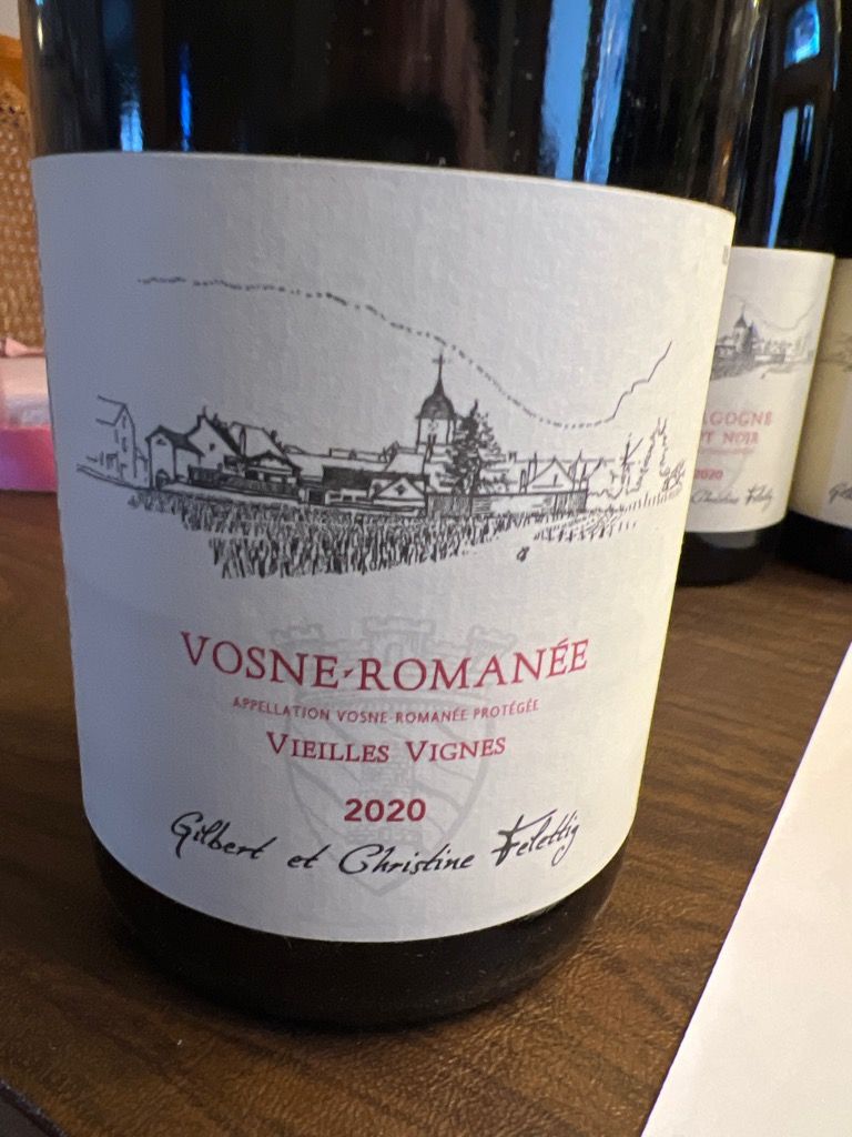2020 Gilbert et Christine Felettig Vosne-Romanée, France, Burgundy ...