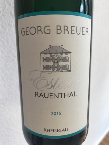 2015 Georg Breuer Rauenthal Riesling Estate, Germany, Rheingau ...