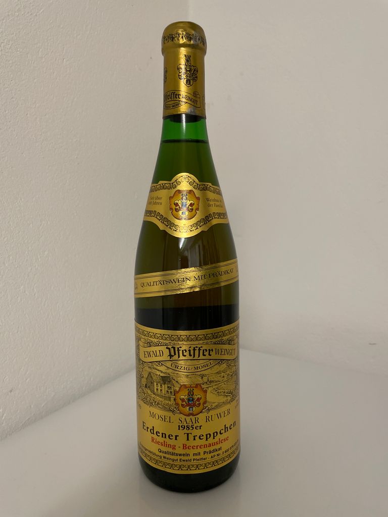 1985 Ewald Pfeiffer Erdener Treppchen Riesling Beerenauslese, Germany ...