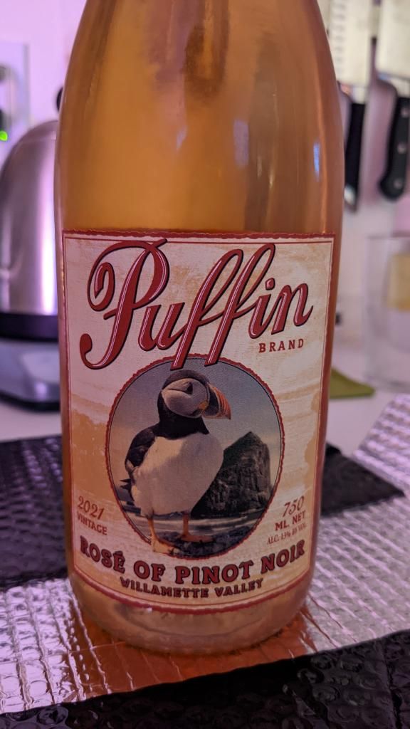 2021 Puffin Brand Rosé of Pinot Noir, USA, Oregon, Willamette Valley ...