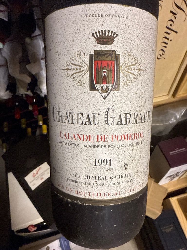 1991 Château Garraud, France, Bordeaux, Libournais, Lalande de Pomerol ...
