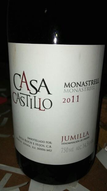 2011 Casa Castillo Monastrell Jumilla, Spain, Murcia, Jumilla ...