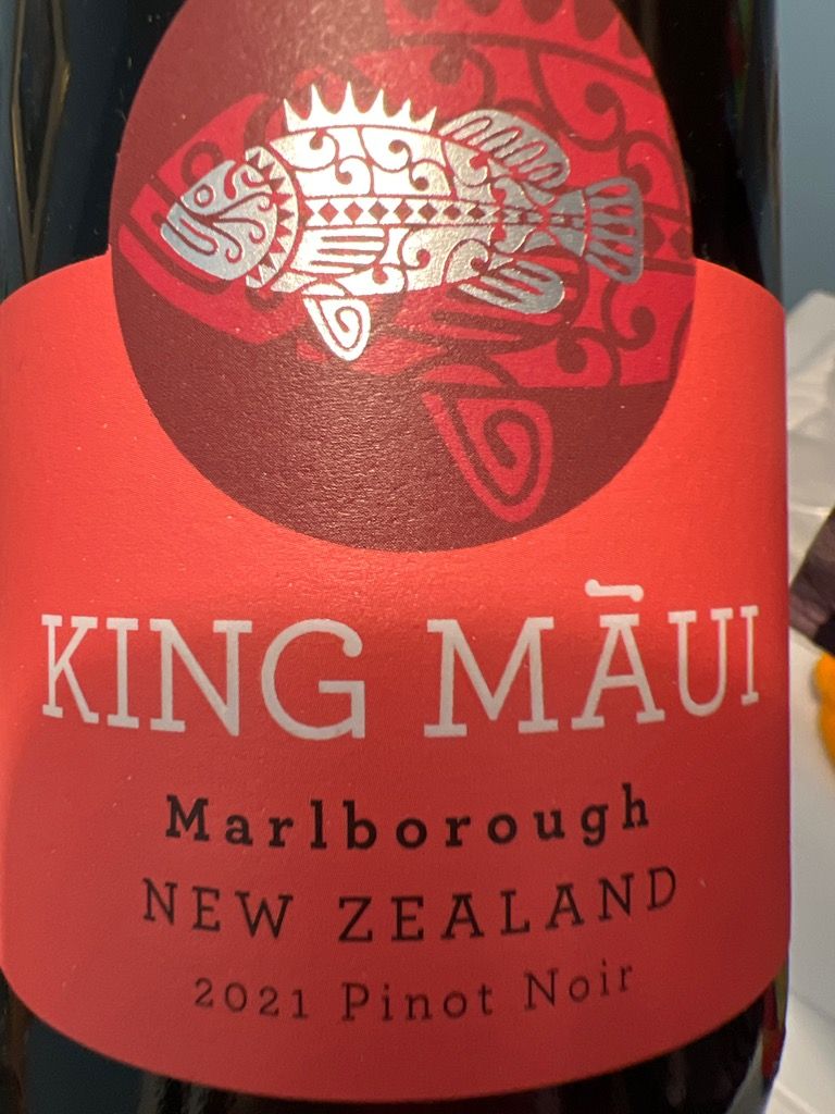 2021 King Maui Pinot Noir, New Zealand, South Island, Marlborough ...