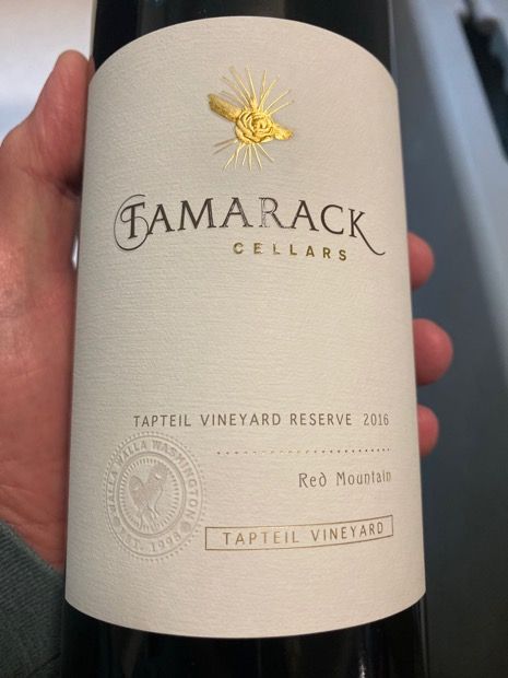 2015 Tamarack Cellars Reserve Tapteil Vineyard, USA, Washington ...