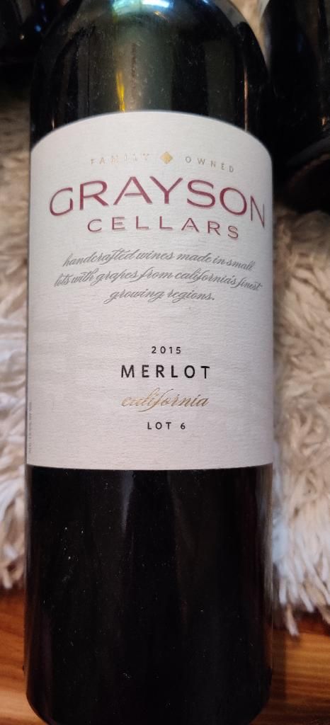 2015 Grayson Cellars Merlot Lot 6, USA, California, Napa Valley ...