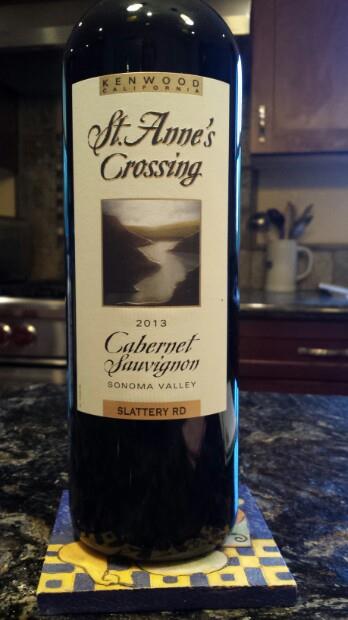 2013 St. Anne's Crossing Cabernet Sauvignon Slattery Rd, USA ...