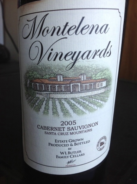 2004 W. L. Butler Family Cellar Cabernet Sauvignon Montelena Vineyards ...