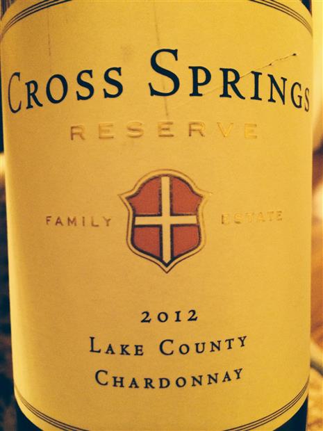 2014 Cross Springs Chardonnay Reserve, USA, California, North Coast ...