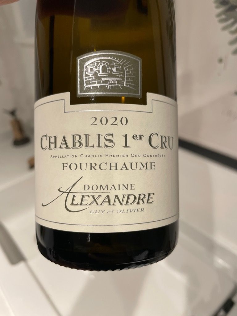 2021 Domaine Alexandre Chablis 1er Cru Fourchaume, France, Burgundy ...