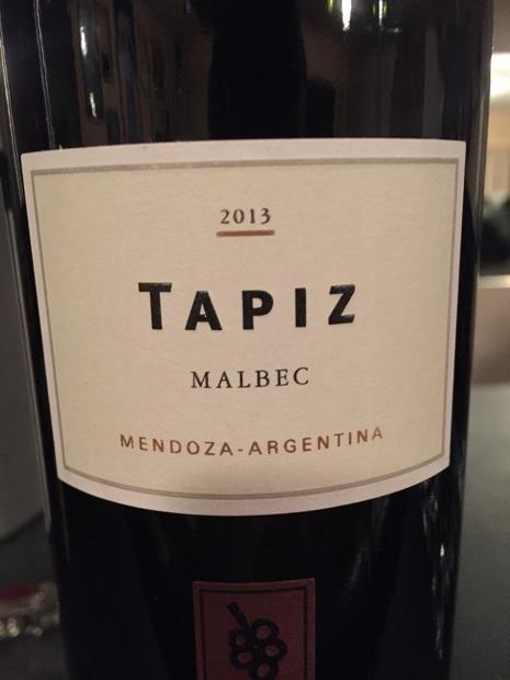 2013 Tapiz Malbec, Argentina, Mendoza - CellarTracker