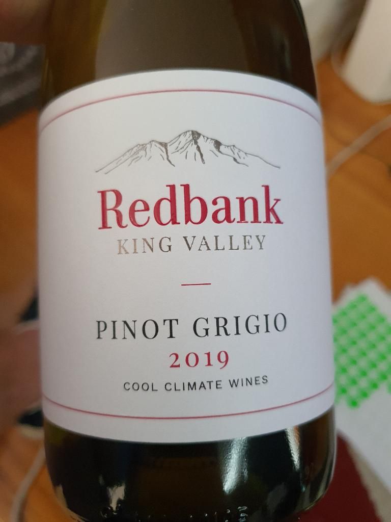 2022 Redbank Winery Pinot Grigio, Australia, Victoria, North East, King ...