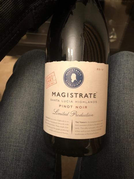 2012 Magistrate Pinot Noir, USA, California, Napa Valley - CellarTracker