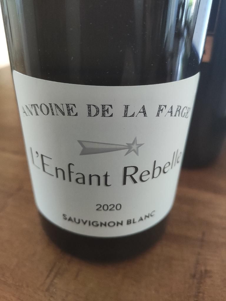 2019 Antoine de La Farge Sauvignon Blanc L'Enfant Rebelle, France, Vin ...