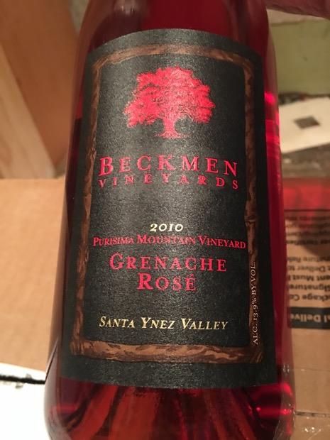 2010 Beckmen Vineyards Grenache Rosé Purisima Mountain Vineyard, USA ...