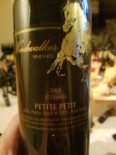2009 Windwalker Vineyard Petite Petit, USA, California, Sierra ...