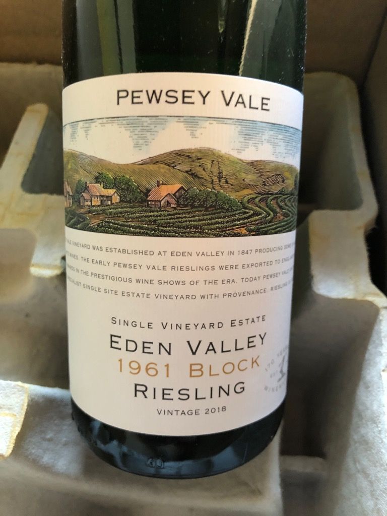 2018 Pewsey Vale Vineyard Riesling 1961 Block Eden Valley, Australia ...
