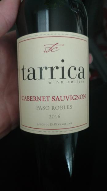2016 Tarrica Wine Cellars Cabernet Sauvignon, USA, California, Central ...