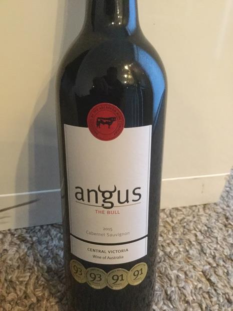 2015 Angus the Bull Cabernet Sauvignon, Australia, Victoria, Central ...