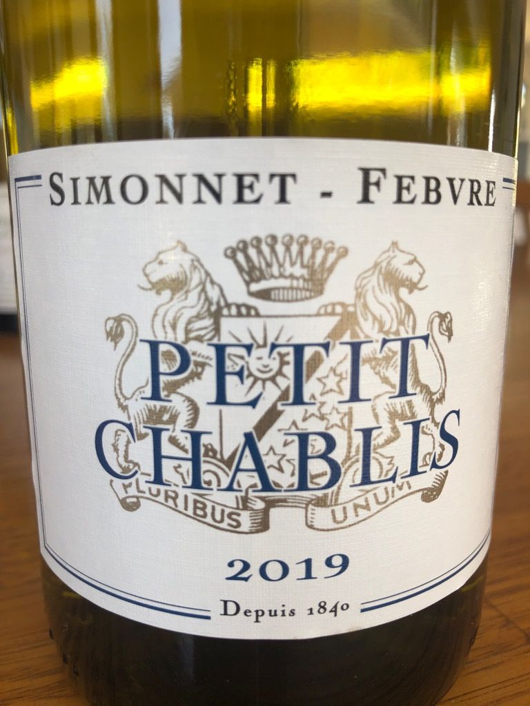 2019 Simonnet-Febvre Petit Chablis, France, Burgundy, Chablis, Petit ...