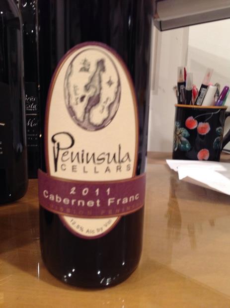 2012 Peninsula Cellars Cabernet Franc, USA, Michigan, Old Mission ...