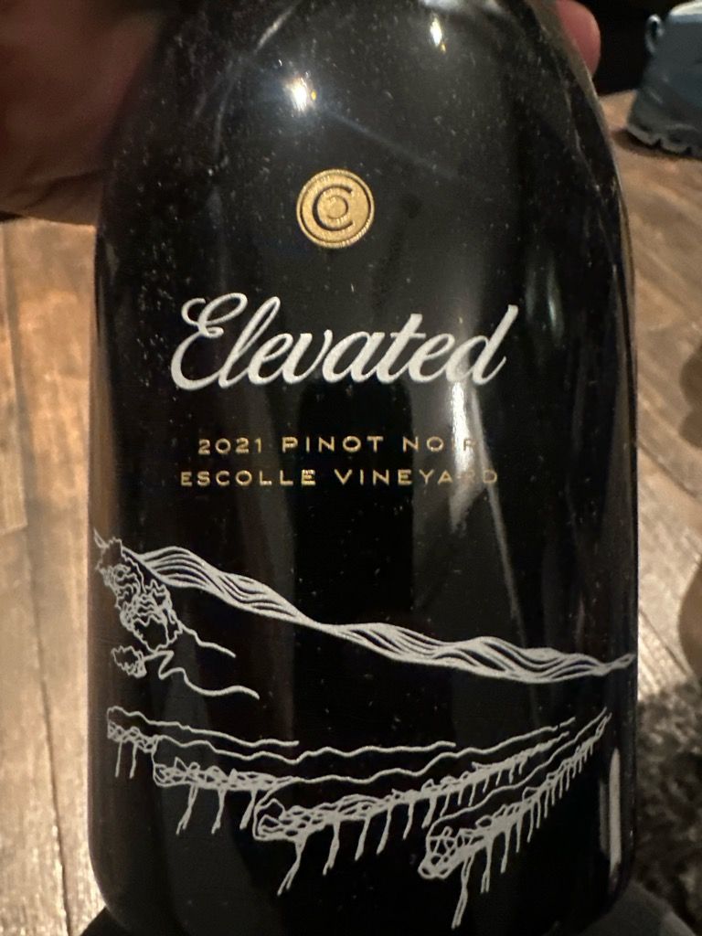 2021 Caraccioli Cellars Pinot Noir Elevated Escolle Vineyard, USA ...
