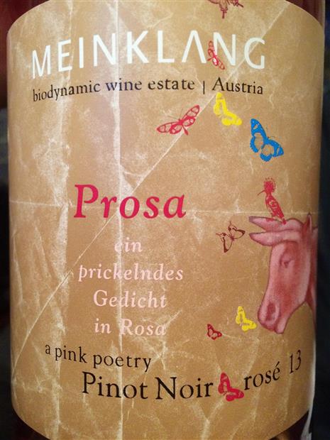 2013 Meinklang Prosa, Austria, Burgenland - CellarTracker
