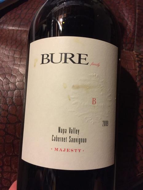 2009 Bure Family Cabernet Sauvignon Majesty Blend, USA, California ...