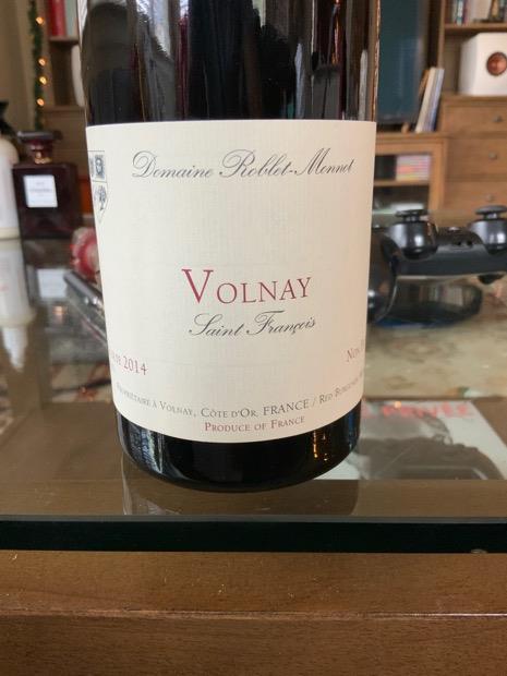 2014 Domaine Roblet-Monnot Volnay Saint-Francois, France, Burgundy ...