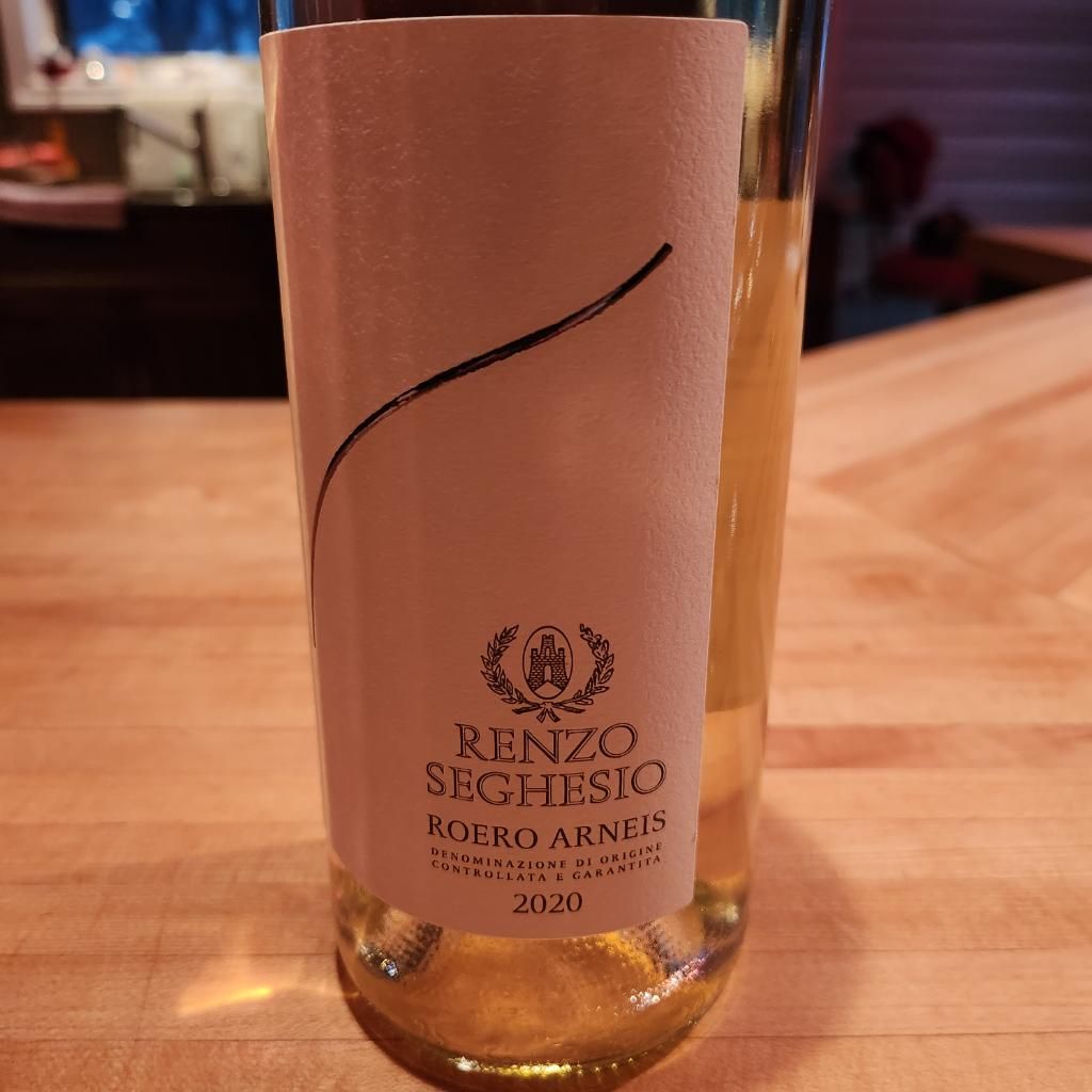 2020 Renzo Seghesio Roero Arneis, Italy, Piedmont, Alba, Roero ...