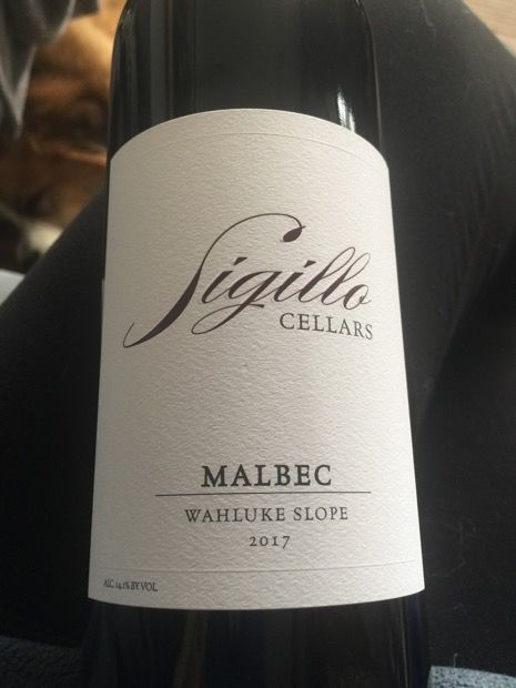 2017 Sigillo Cellars Malbec, USA, Washington, Columbia Valley, Wahluke ...