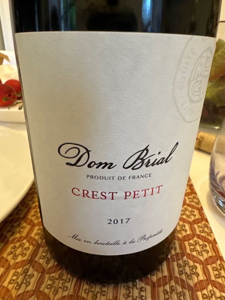2019 Dom Brial Côtes du Roussillon Villages Crest Petit, France ...