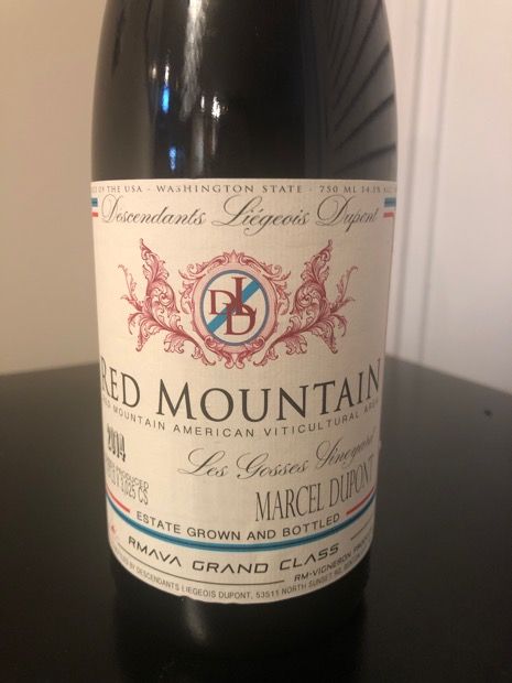 2014 Descendants Liegeois Dupont Cuvée Marcel Dupont, USA, Washington ...