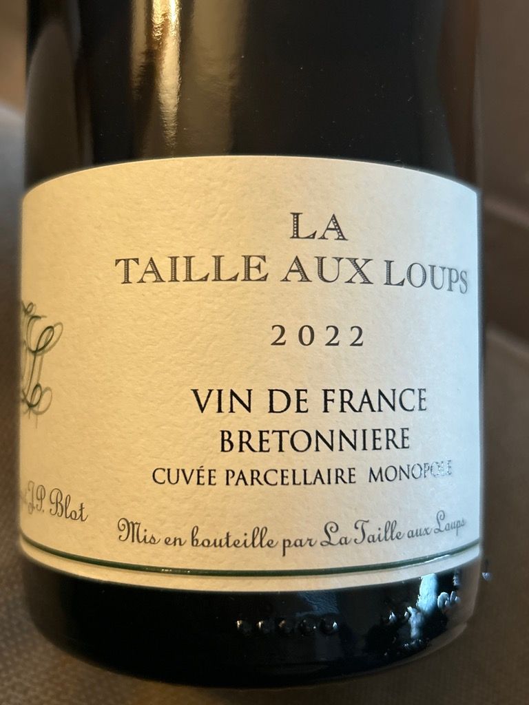 2022 Domaine de la Taille aux Loups Vin de France Cuvée Parcellaire ...