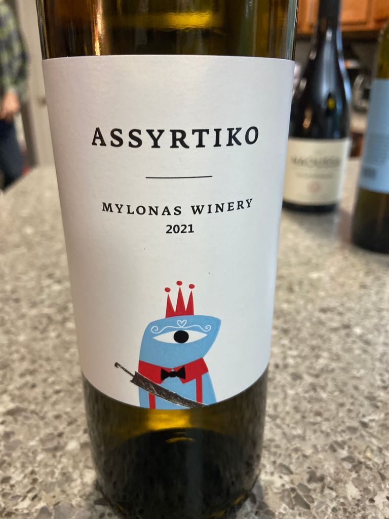 2021 Mylonas Assyrtiko, Greece, Continental Greece, Attica - CellarTracker