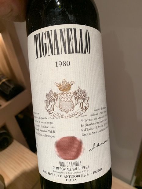 1980 Antinori Tignanello Toscana IGT, Italy, Tuscany, Toscana IGT ...