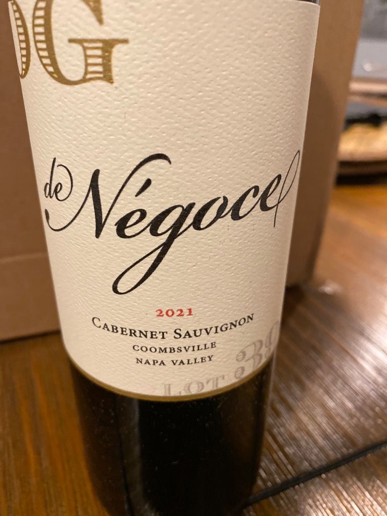2021 de Négoce Cabernet Sauvignon OG N.390, USA, California, Napa ...