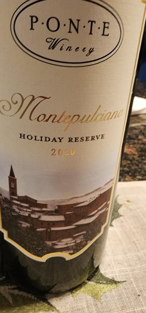 2020 Ponte Winery Montepulciano Holiday Reserve, USA, California, South ...