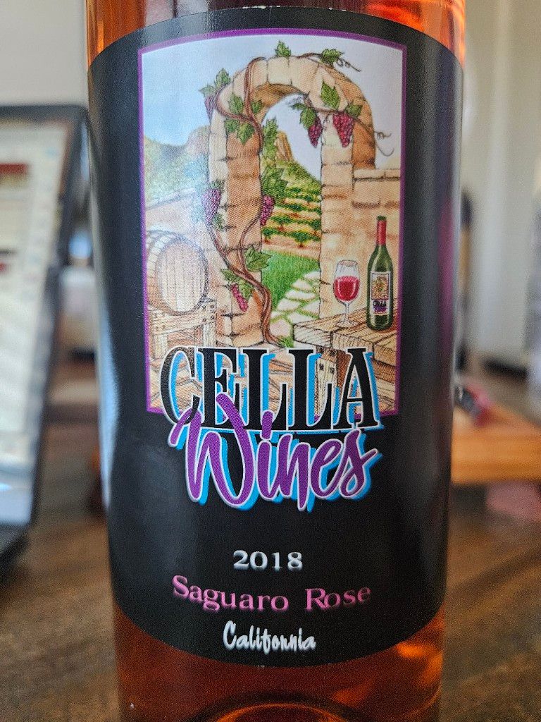 2018 Cella Wines Zinfandel Saguaro Rose, USA, California - CellarTracker