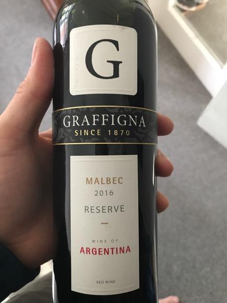 2016 Graffigna Malbec Centenario Reserve, Argentina, San Juan - CellarTracker