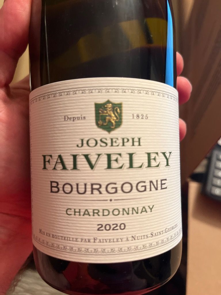2020 Faiveley Chardonnay Bourgogne Blanc Joseph Faiveley, France ...