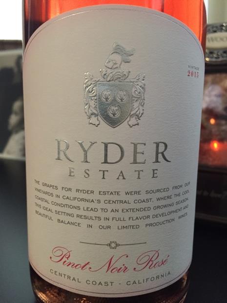 2015 Ryder Estate Pinot Noir Rosé, USA, California, Central Coast ...