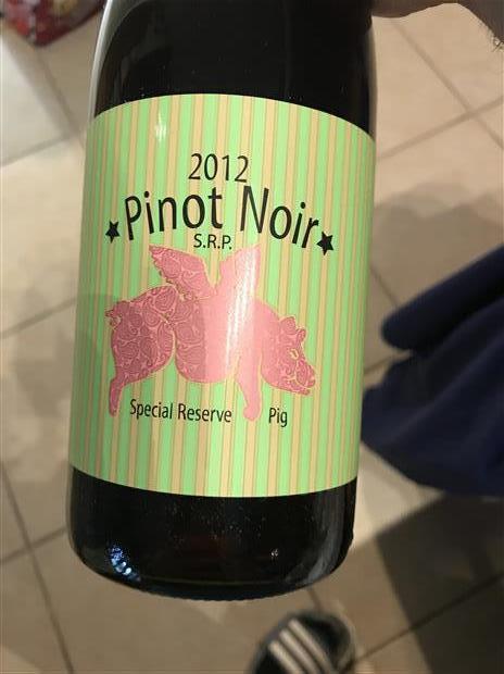 2012 Westport Rivers Pinot Noir S.R.P. Special Reserve Pig, USA ...