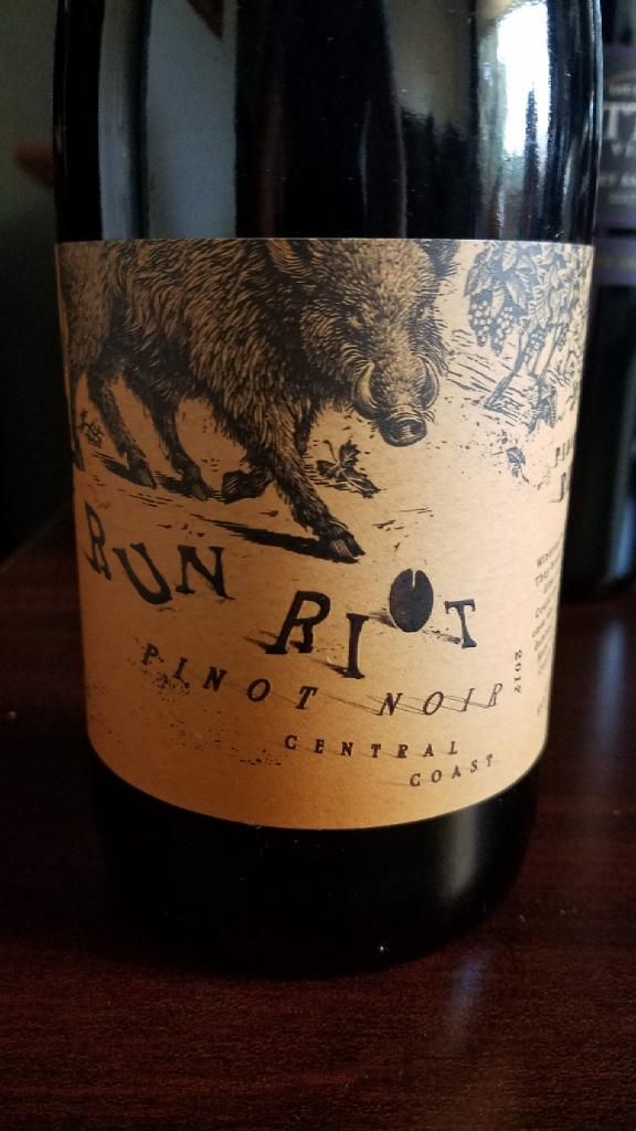 2017 Run Riot Pinot Noir, USA, California, Central Coast - CellarTracker